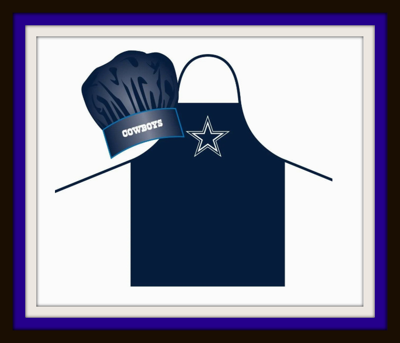 MLB Dallas Cowboys Apron w/Pocket Chefs Hat | Property Room