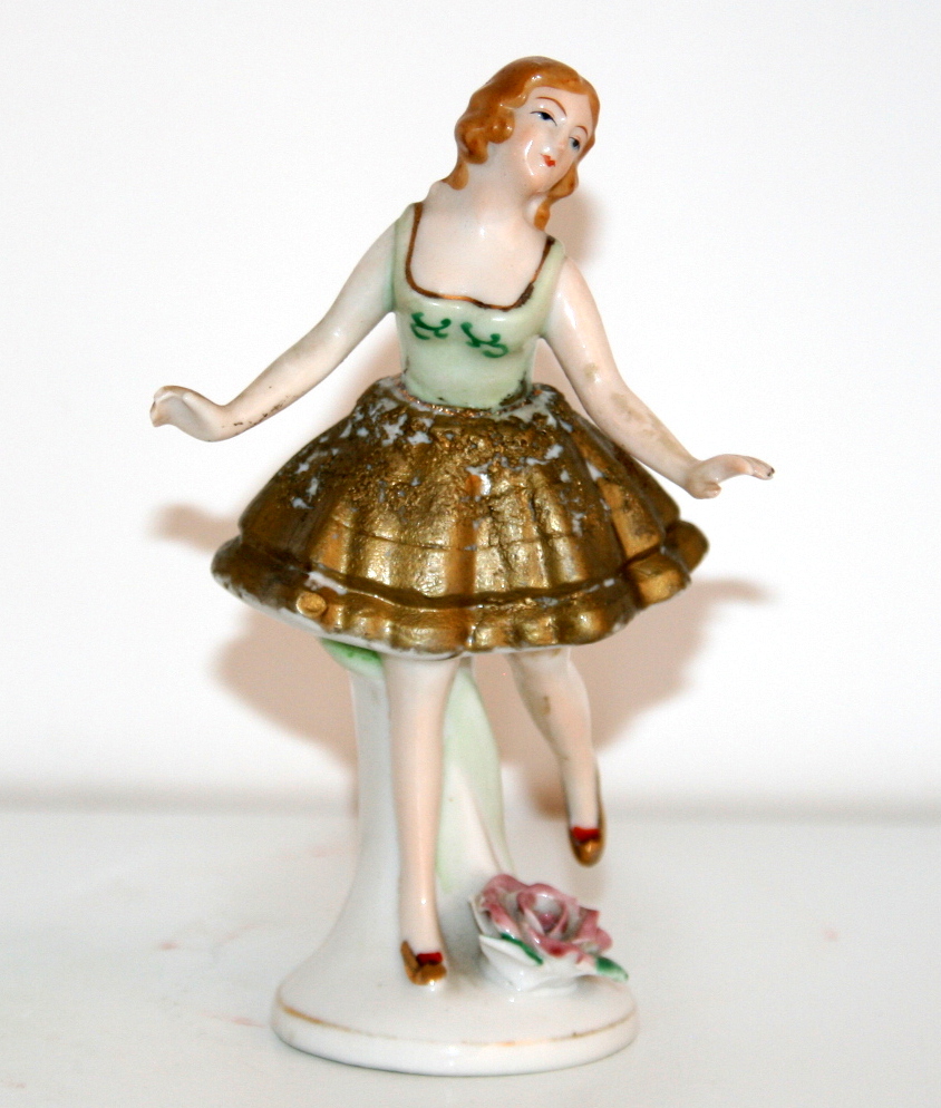 Porcelain Victorian Era Dancer Woman Figurine | Property Room