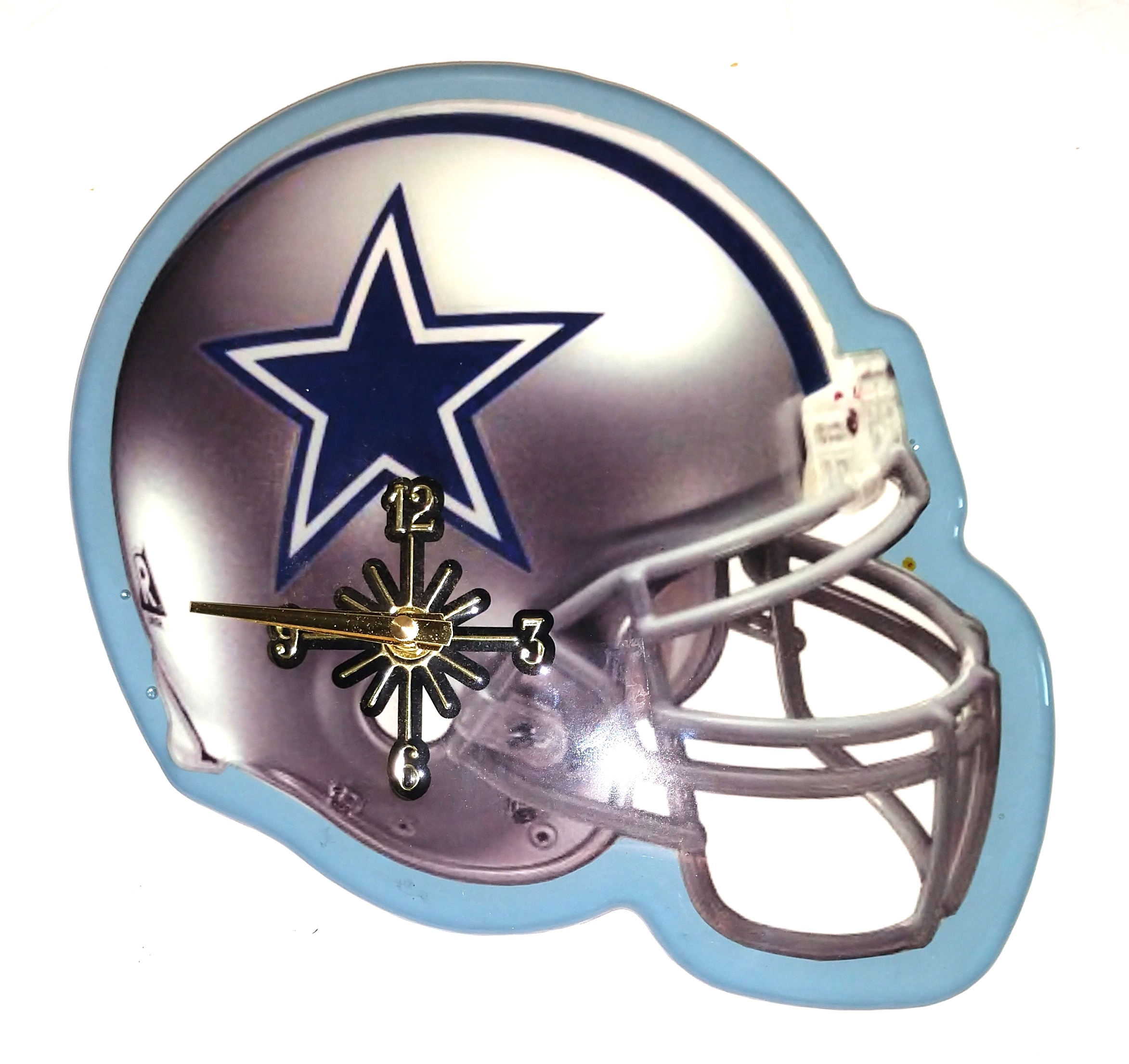 Christmas Gift Dallas Cowboys NFL Helmet Wall Clock | Property Room