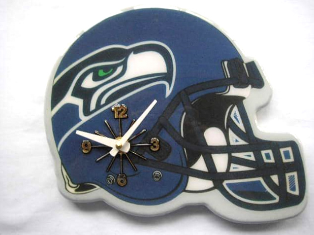 Seattle Seahawks NFL Helmet Wall Clock | Property Room