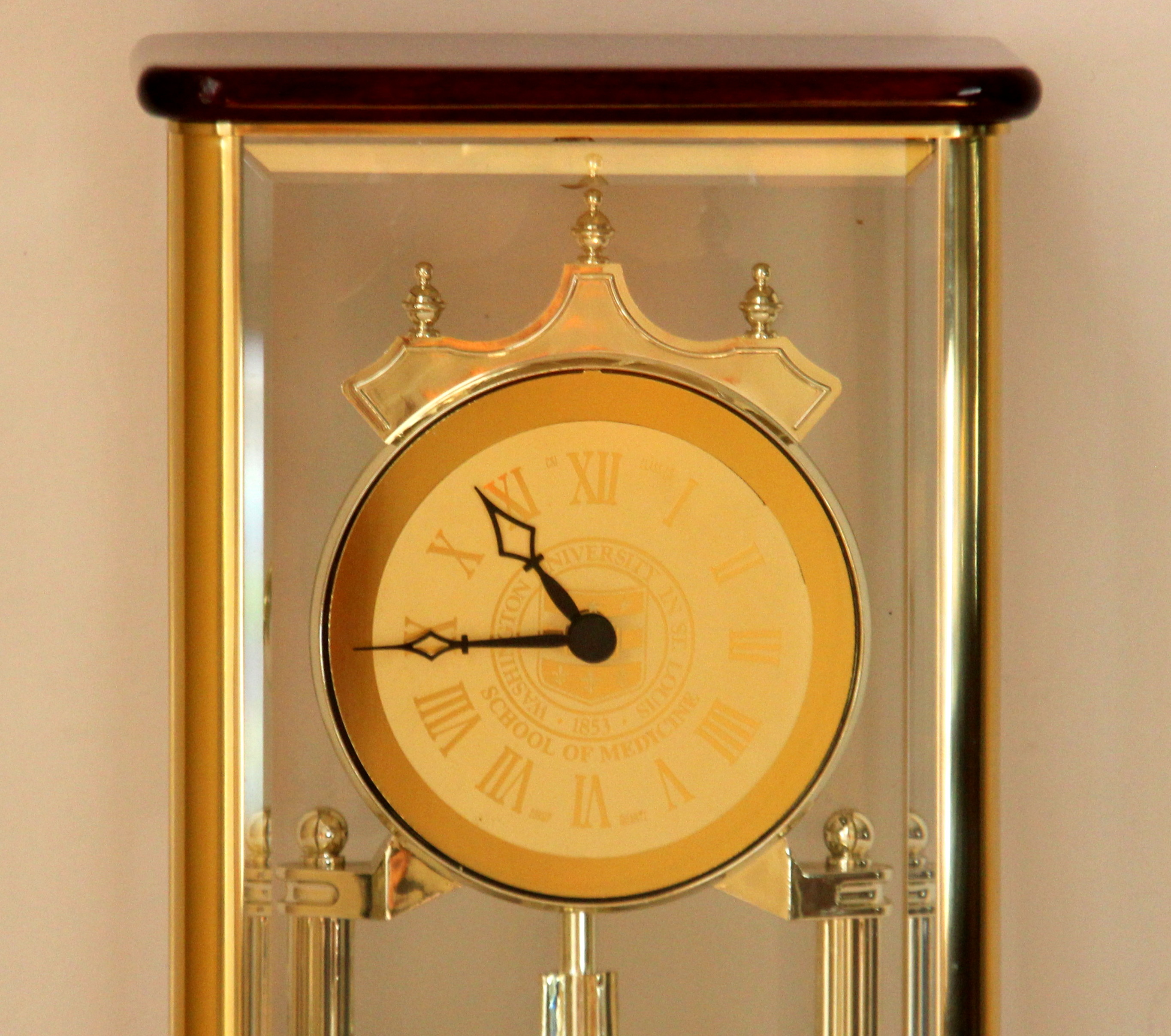 Washington University Mantel Pendulum Rotating Clock | Property Room