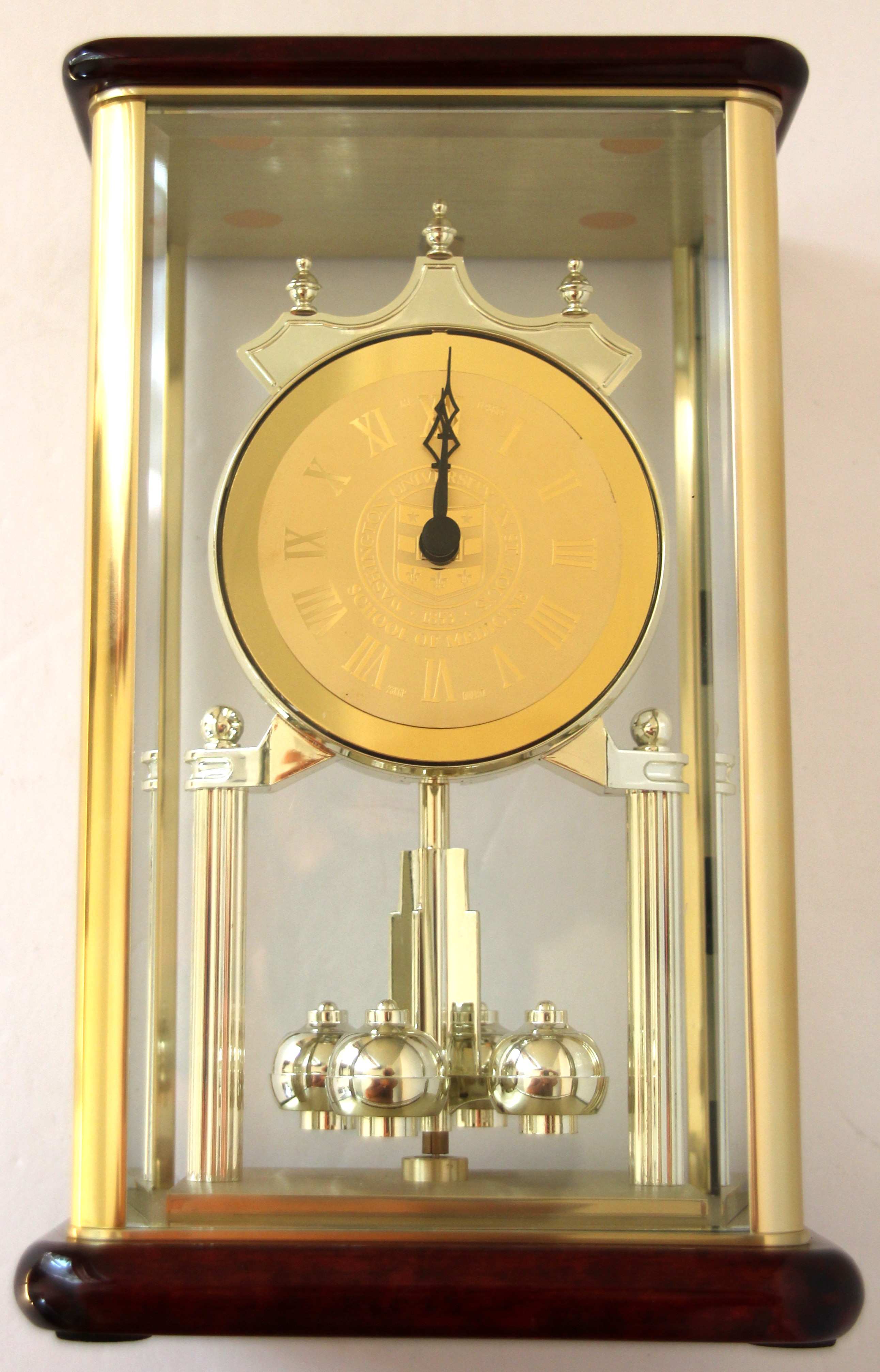 Washington University Mantel Pendulum Rotating Clock | Property Room
