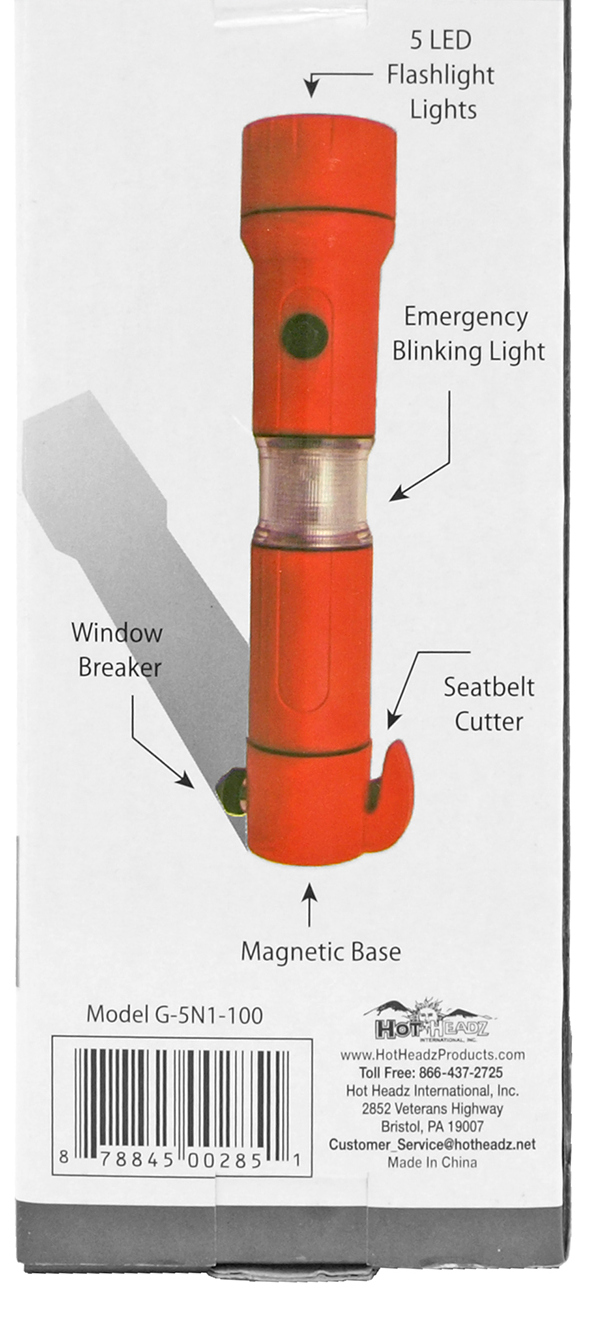 Emergency Tool Flashlight With Multiple Functions (5) | Property Room