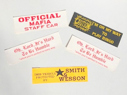 New Set of 5 Vintage Old School Car Stickers | Property Room