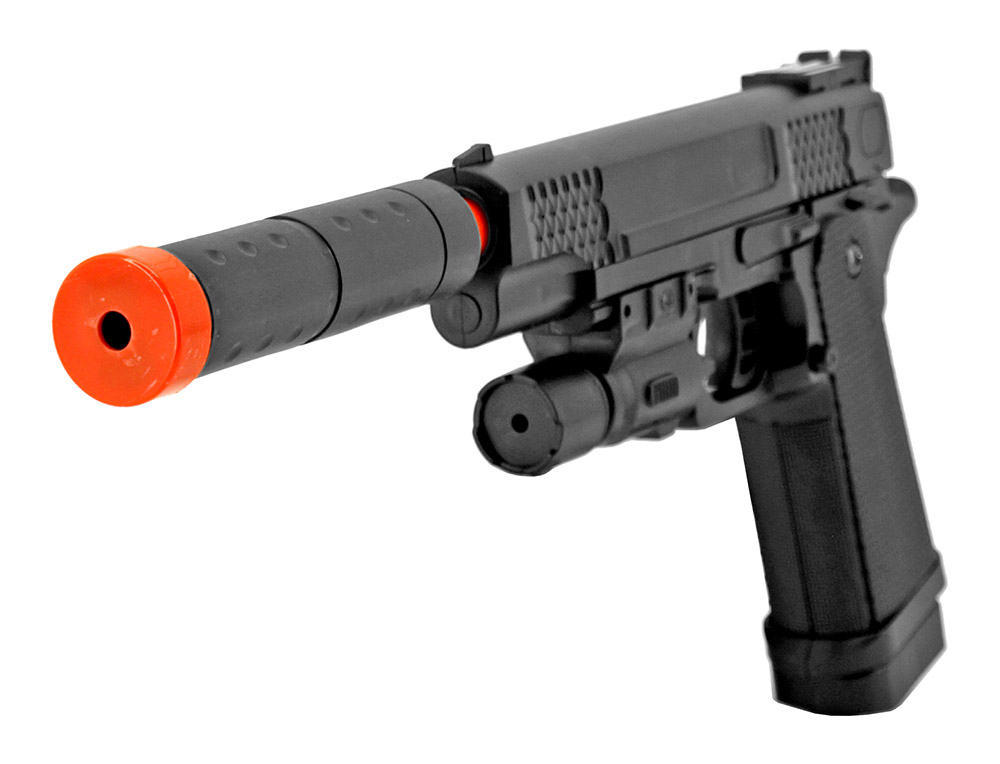 Airsoft Pistol Handgun - Black With Laser NEW | Property Room