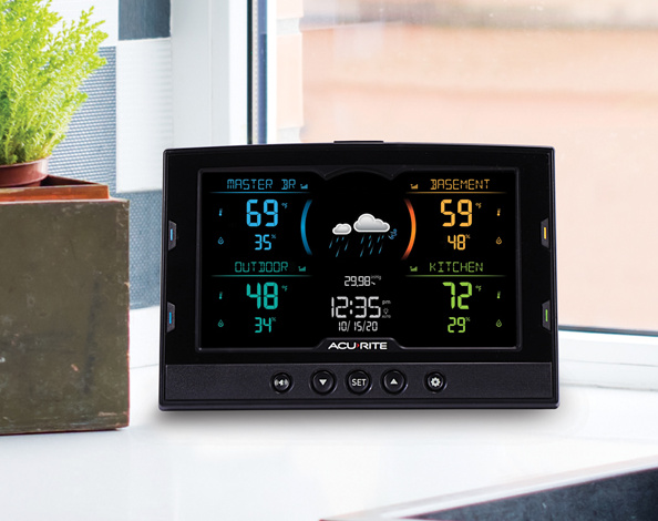 AcuRite Wireless Multi-Zone Dark Theme Color Display | Property Room