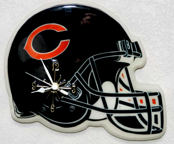 Chicago Bears NFL Helmet Wall Clock | Property Room