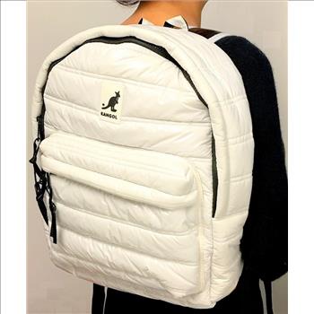 New Kangol Heritage White Unisex Laptop Bubble Backpack | Property Room