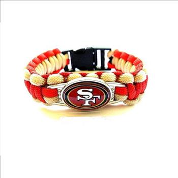 San Francisco 49ers Paracord Team Bracelet | Property Room