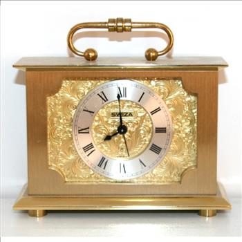 VINTAGE SWIZA SWISS DESK TABLE ALARM CLOCK | Property Room