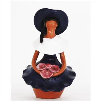 Ceramic Dominican Faceless Doll Hand Drawing Painted. Caribbean Art ...