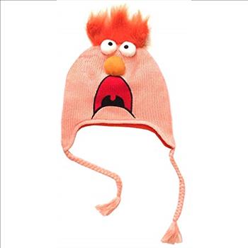 Disney Parks Muppets Beaker Plush Laplander Knit Hat Cap Adult ...