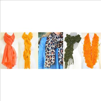 New 4 Pcs Scarves Size Fits All (1 More as Bonus) | Property Room
