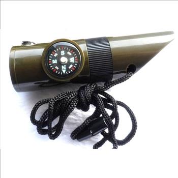 Free Shipping New Survival Compass With Whistle Thermometer LED ...