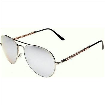 Made IN ITALY New Invicta Aviator Silver-Tone Sunglasses | Property Room