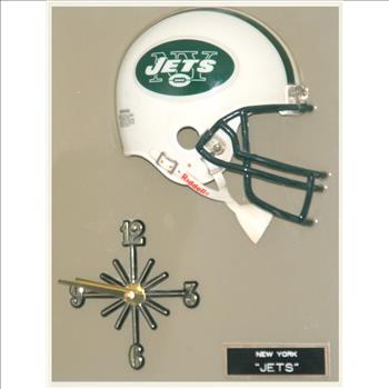 3D Mini New York Jets NFL Helmet Wall Clock | Property Room