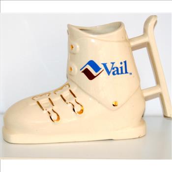 Vintage Vail Colorado Ski Boot Mug Circa 1970's | Property Room