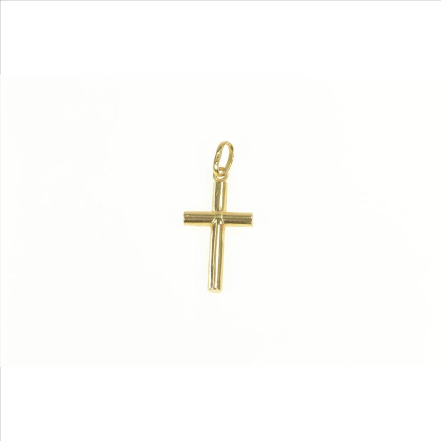 14K Classic Christian Faith Cross Symbol Yellow Gold Charm/Pendant ...
