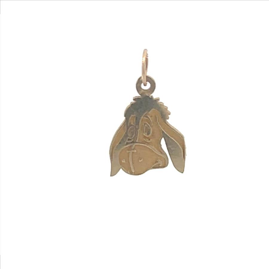 14K Eeyore Walt Disney Winnie the Pooh Cartoon Yellow Gold Charm ...