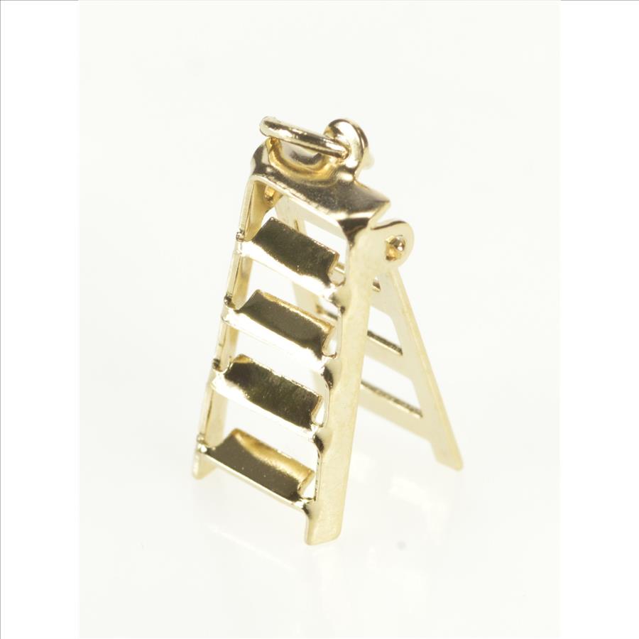 Gold Filled Articulated 3D Ladder Folding Good Luck Charm/Pendant ...