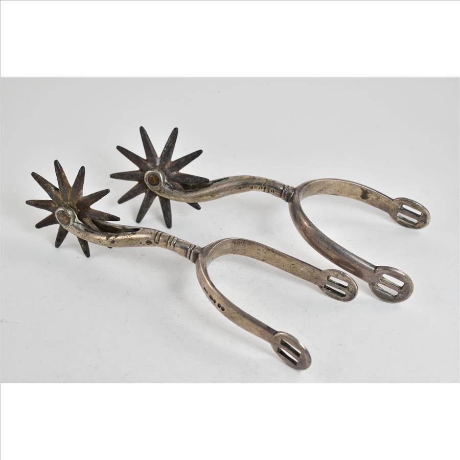 Sterling Silver 1880 Samuel Whitford II Officers Spurs | Property Room