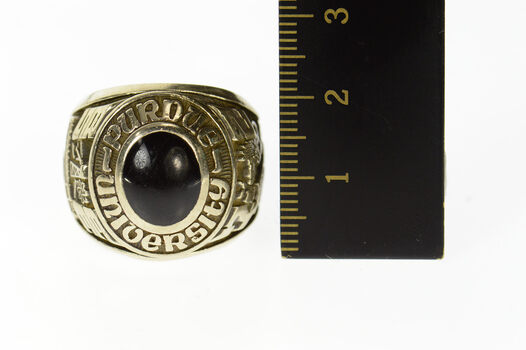 10K 1972 Purdue University Engineering Class White Gold Ring, Size 10. ...