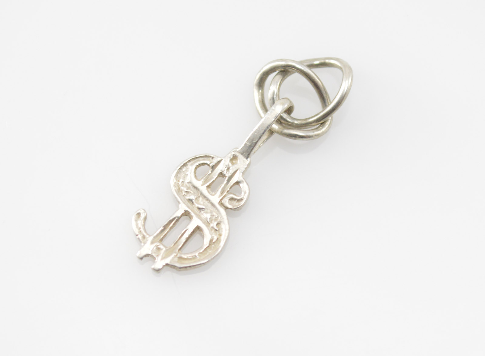 0.9g Solid Silver Dollar Sign Sterling Charm Marked 925 | Property Room