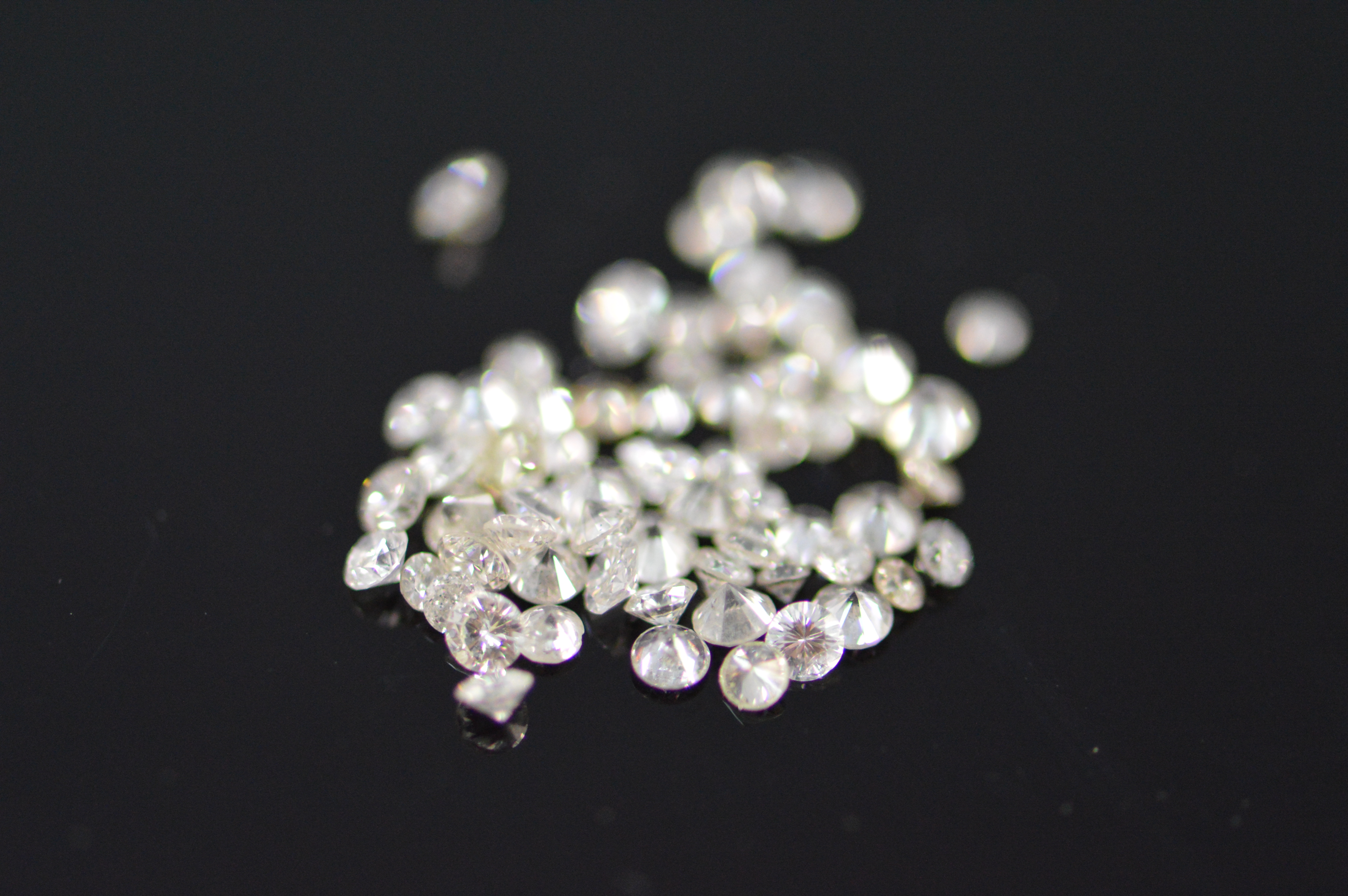 1.03 CTW Natural Cut Wholesale Parcel Melee Loose Diamond Lot - NO ...