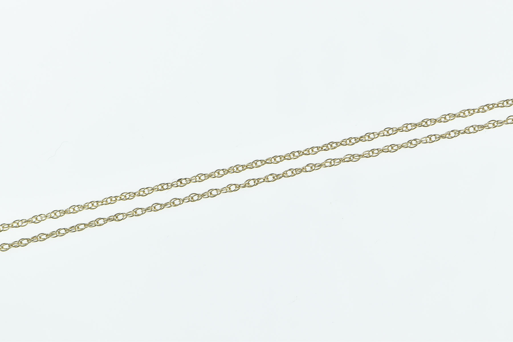 10K 1.0mm Rolling Chain Vintage Woven Link Yellow Gold Necklace 19.25 ...
