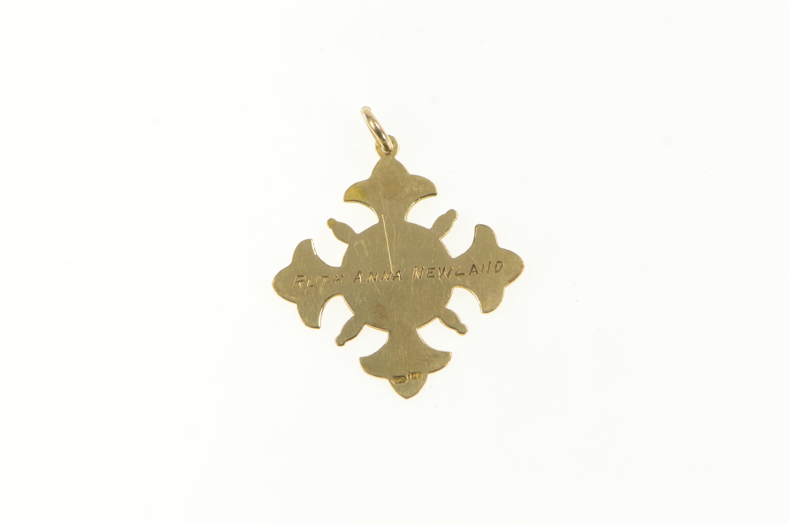 10K 1931 Mount Notre Dame Cross Vintage Yellow Gold Charm/Pendant ...