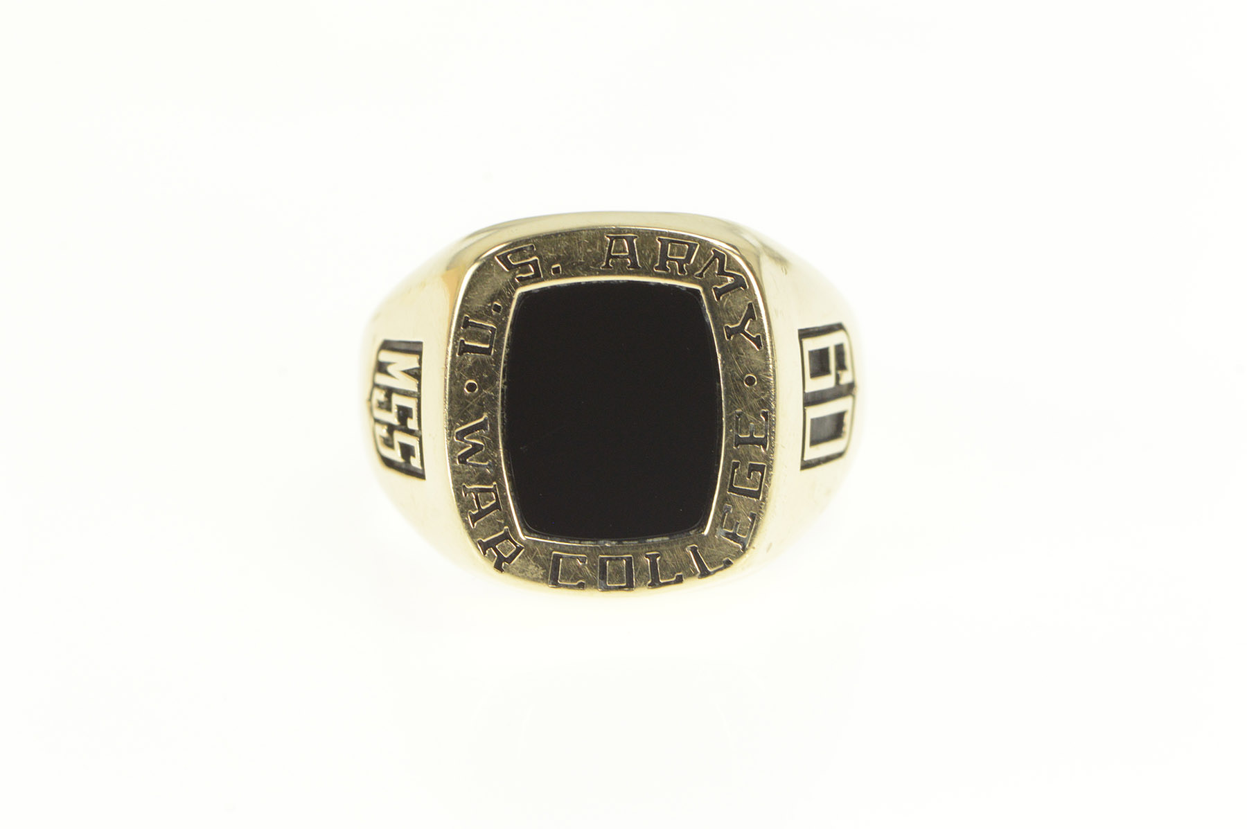 10K 2009 US Army War College Men's Class Yellow Gold Ring, Size 11 ...