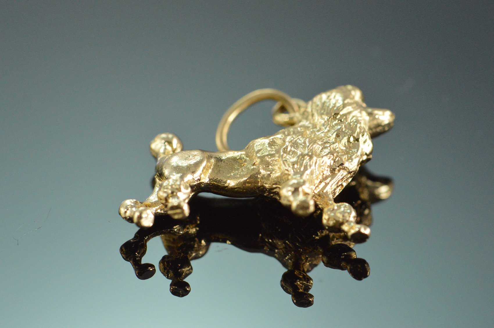 10K 3D Poodle Dog Yellow Gold Charm/Pendant | Property Room