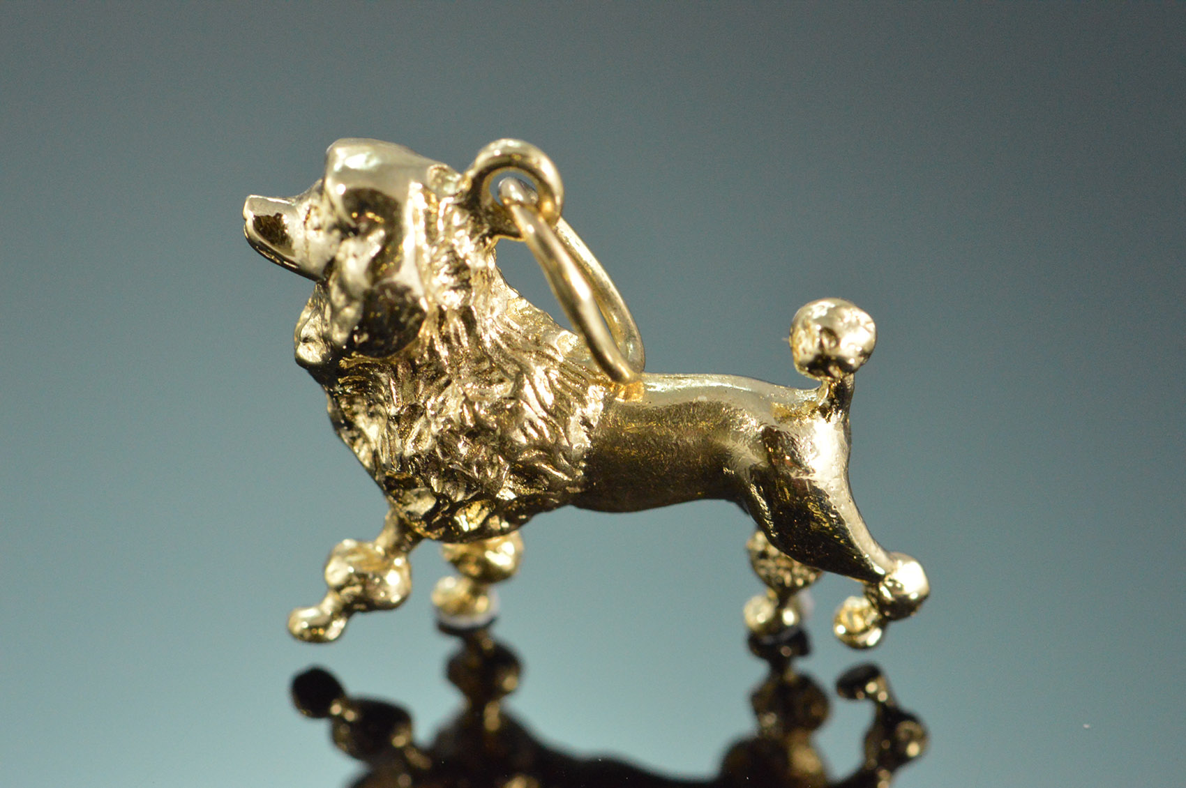 10K 3D Poodle Dog Yellow Gold Charm/Pendant | Property Room