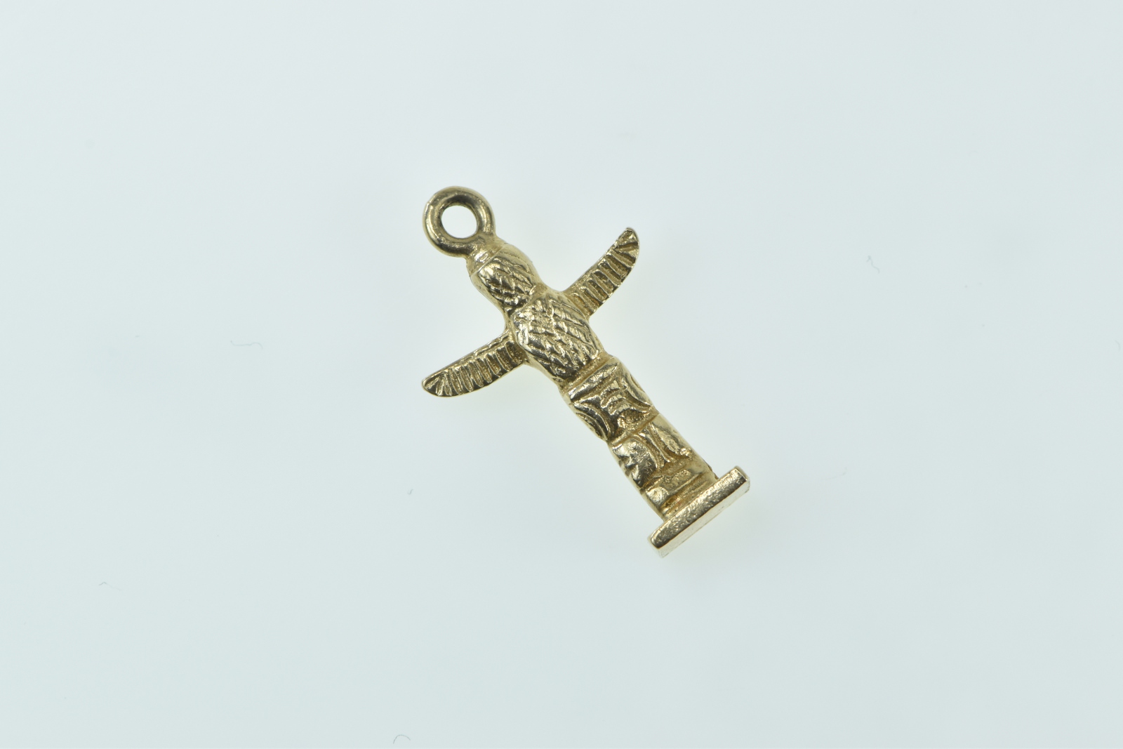 10K 3D Tiki Totem Hawaiian Tribal Motif Yellow Gold Charm/Pendant ...