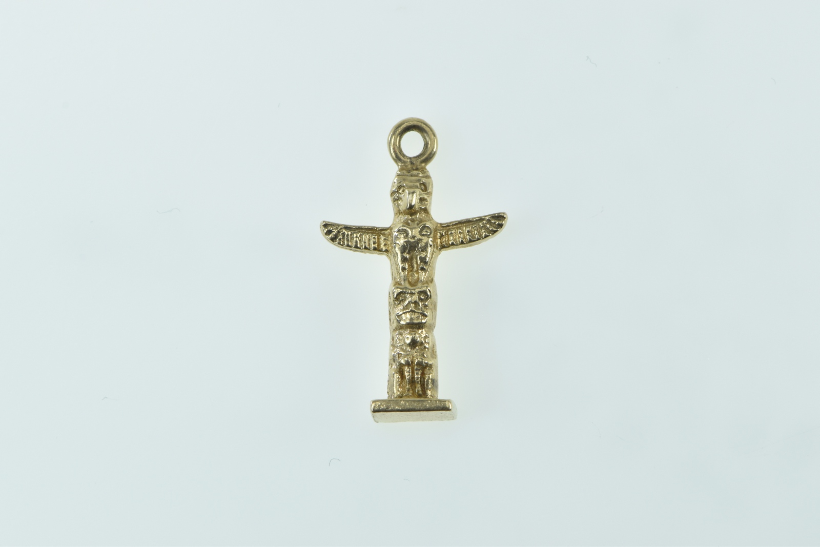 10K 3D Tiki Totem Hawaiian Tribal Motif Yellow Gold Charm/Pendant ...