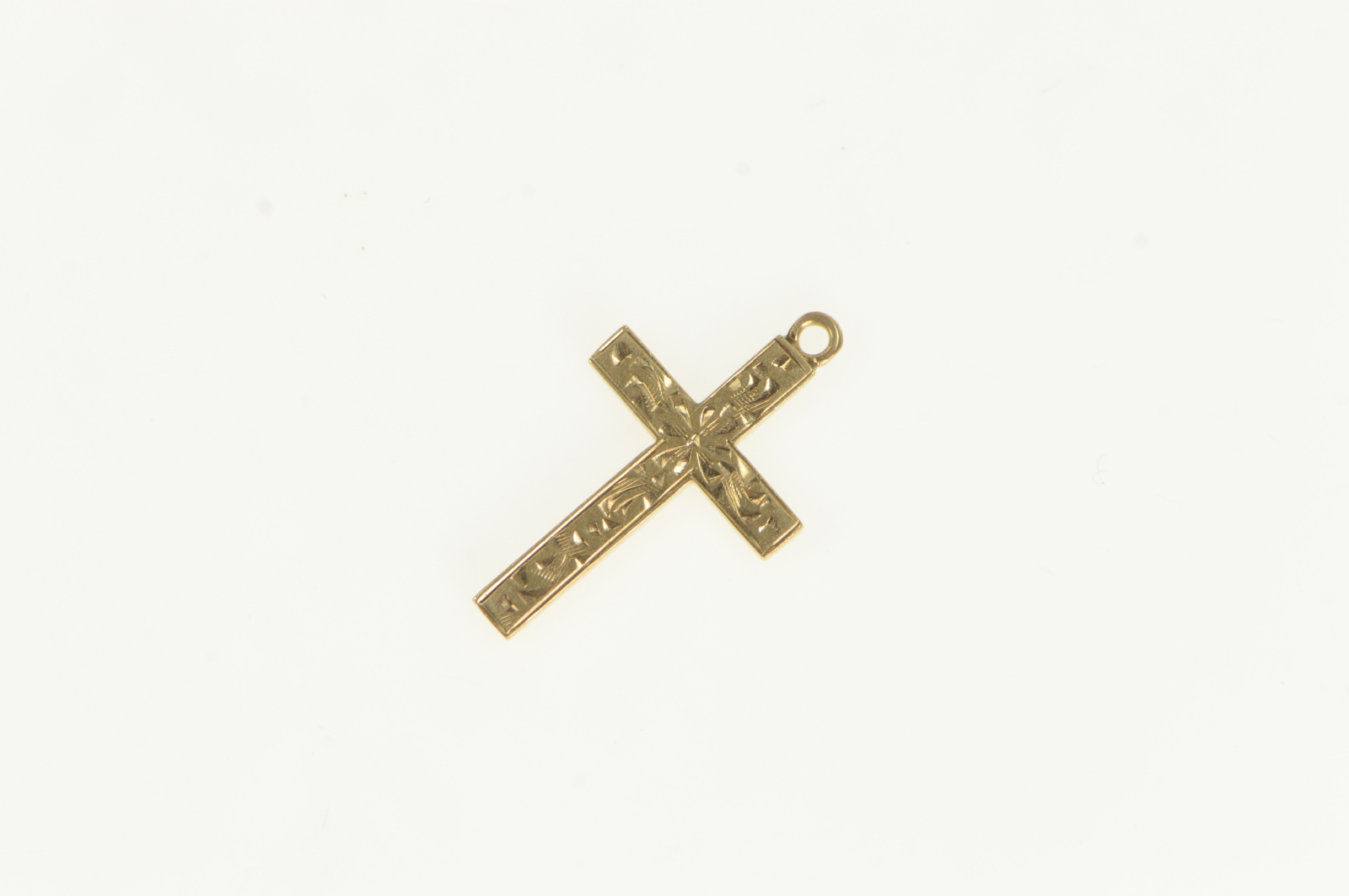 10K Cross Christian Faith Symbol Simple Yellow Gold Charm/Pendant ...
