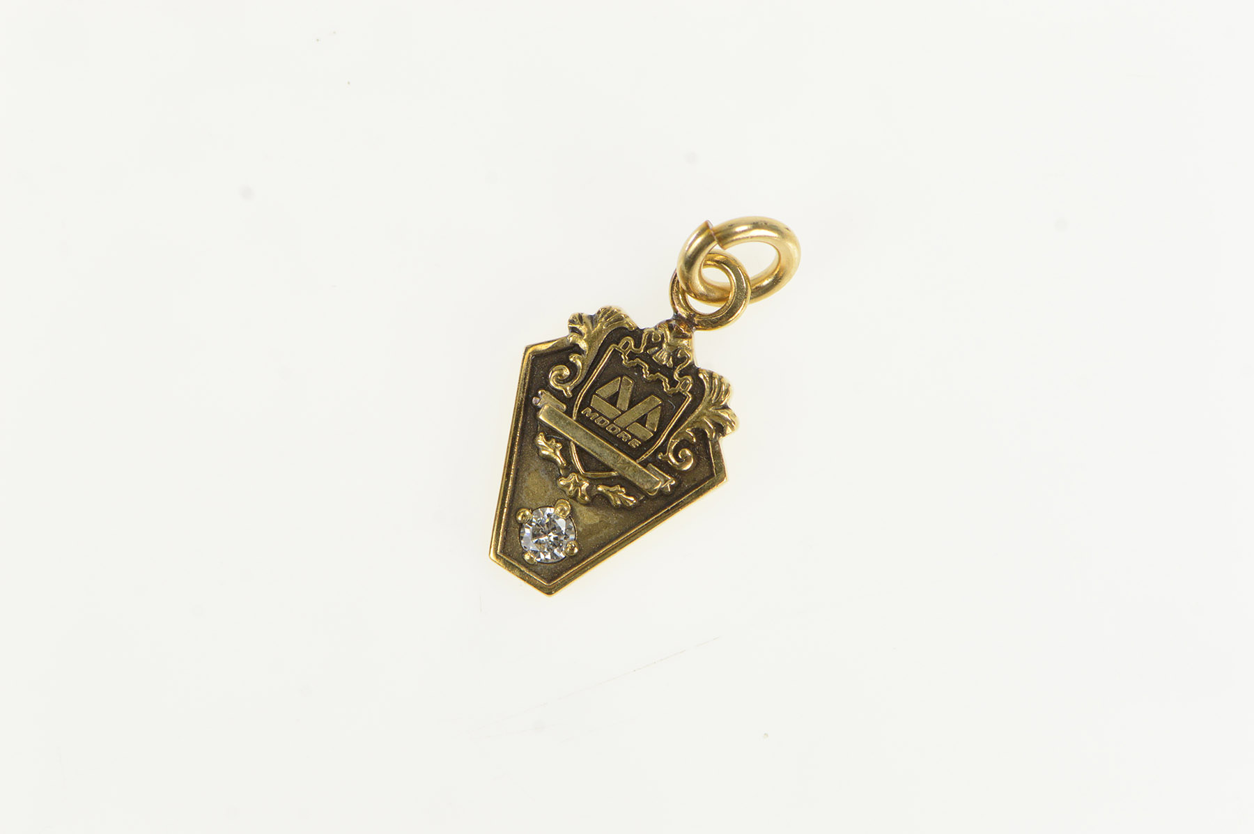 10K Diamond Moore Years of Service Yellow Gold Charm/Pendant | Property ...