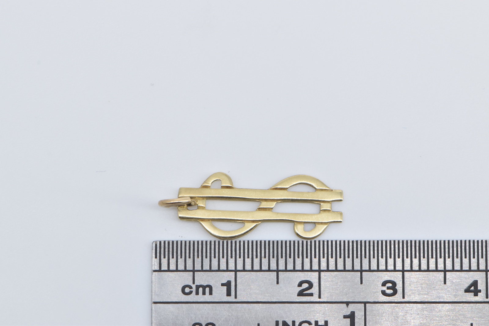10K Dollar Sign Cash Money Big Bucks Symbol Yellow Gold Charm/Pendant ...