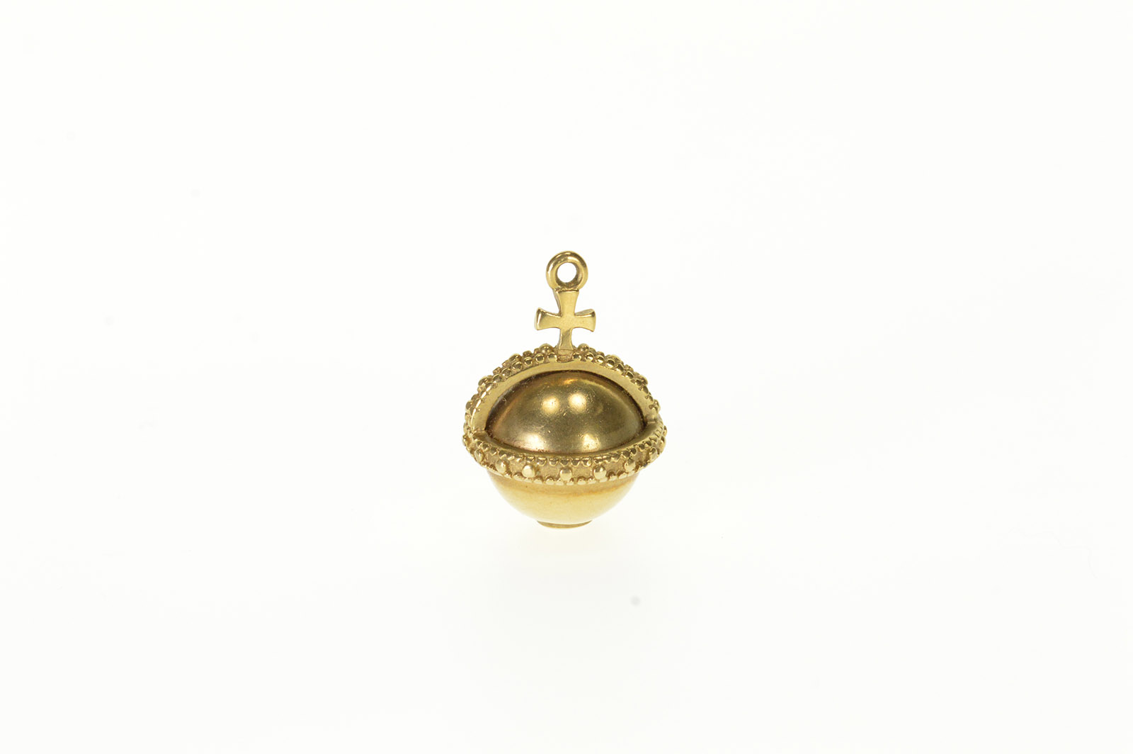 10K Globus Cruciger Orb And Cross Catholic Yellow Gold Charm/Pendant ...