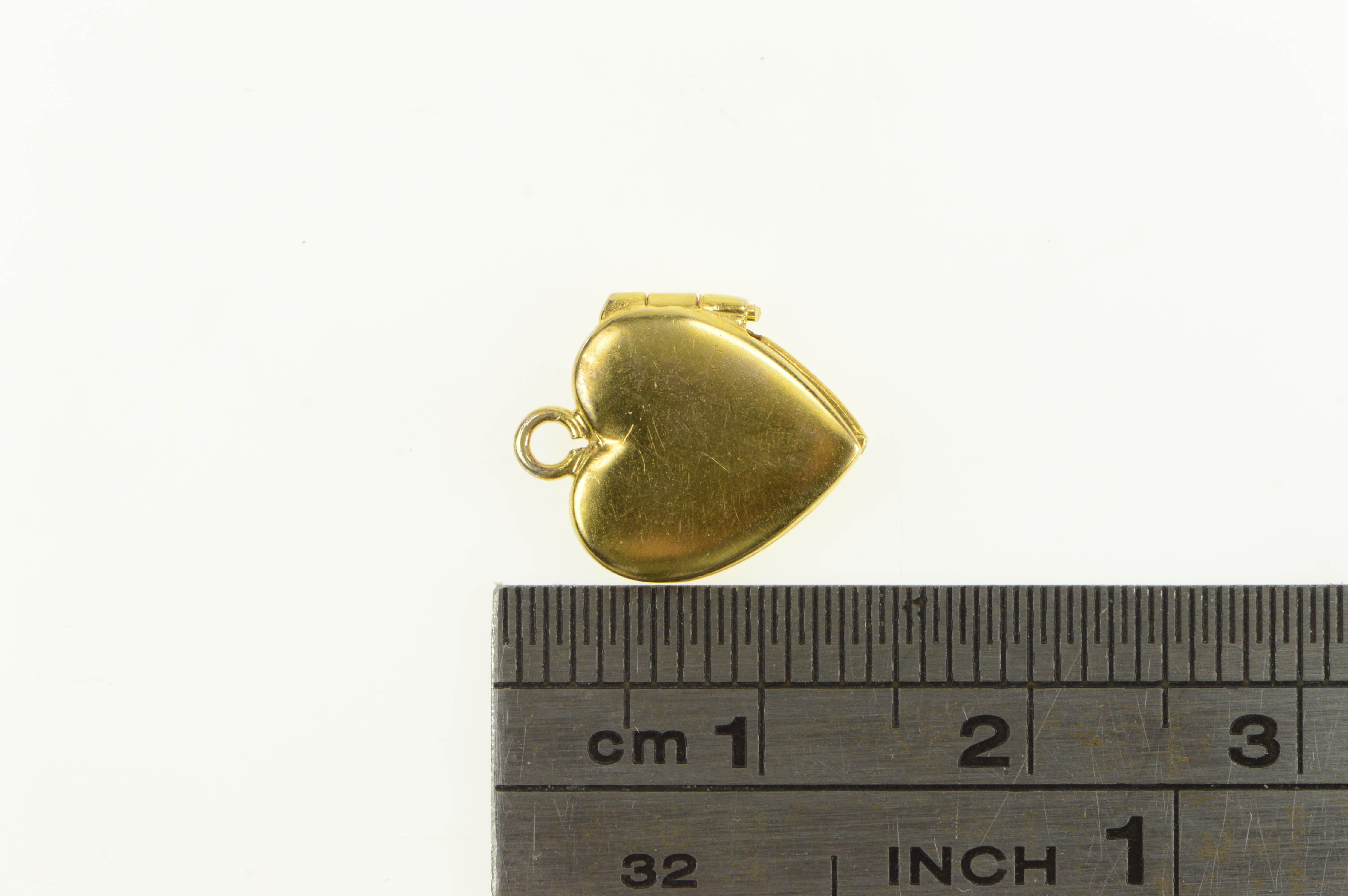 10K J D Monogram Name Initial Heart Photo Locket Yellow Gold Charm ...