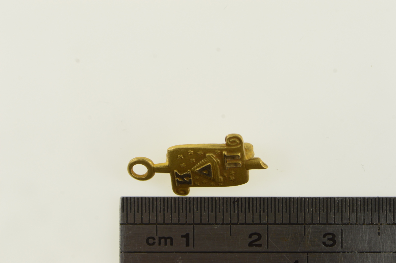 10K Kappa Delta Pi Fraternity Scroll Lapel Yellow Gold Pin/Brooch ...