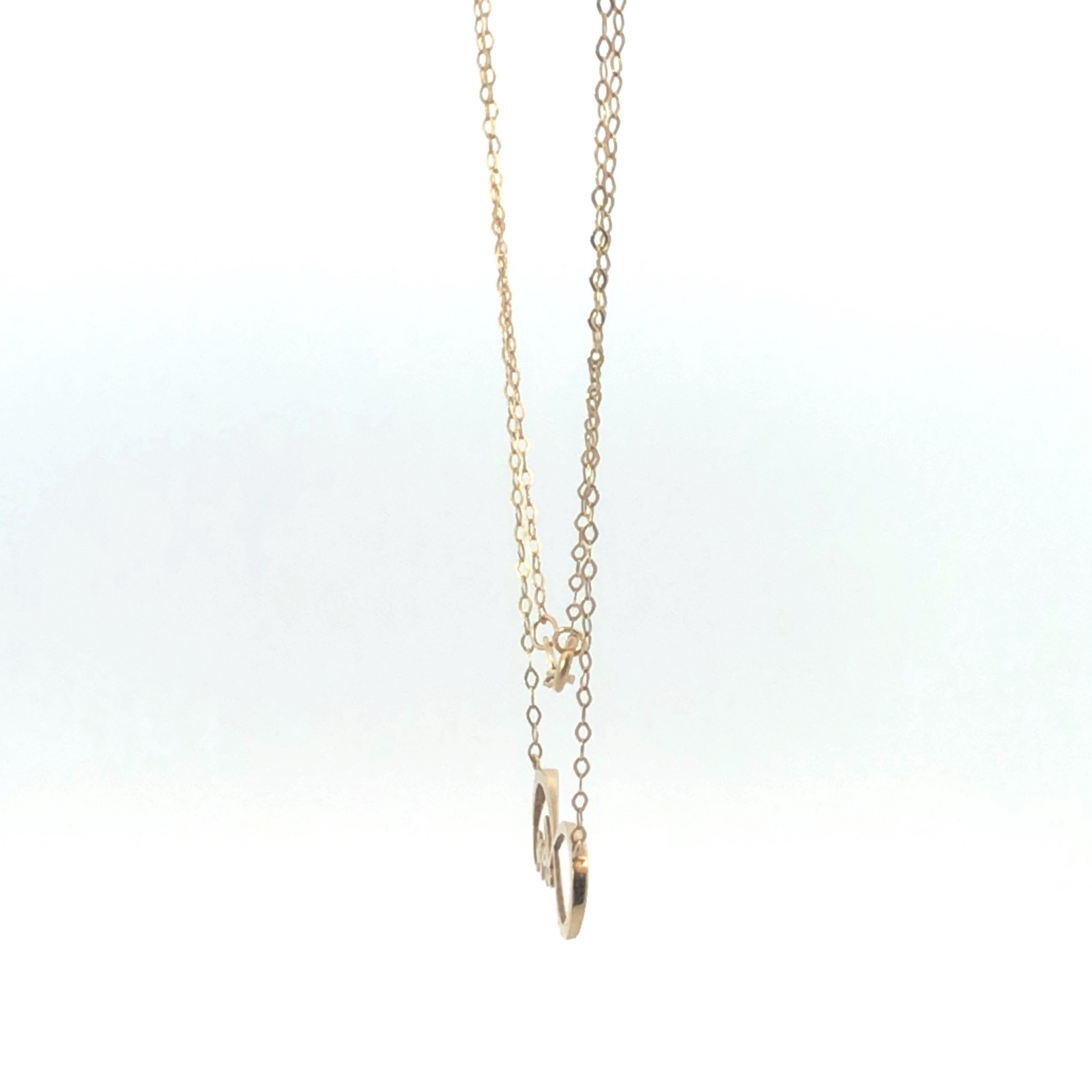 10K Love Infinity Symbol Forever Chain Yellow Gold Necklace 17 ...