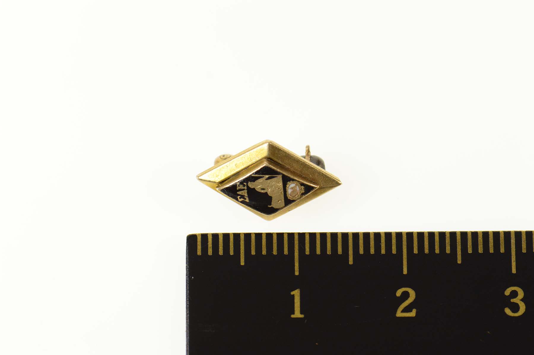 10K Sigma Alpha Epsilon Greek Fraternity Lapel Yellow Gold Pin/Brooch ...
