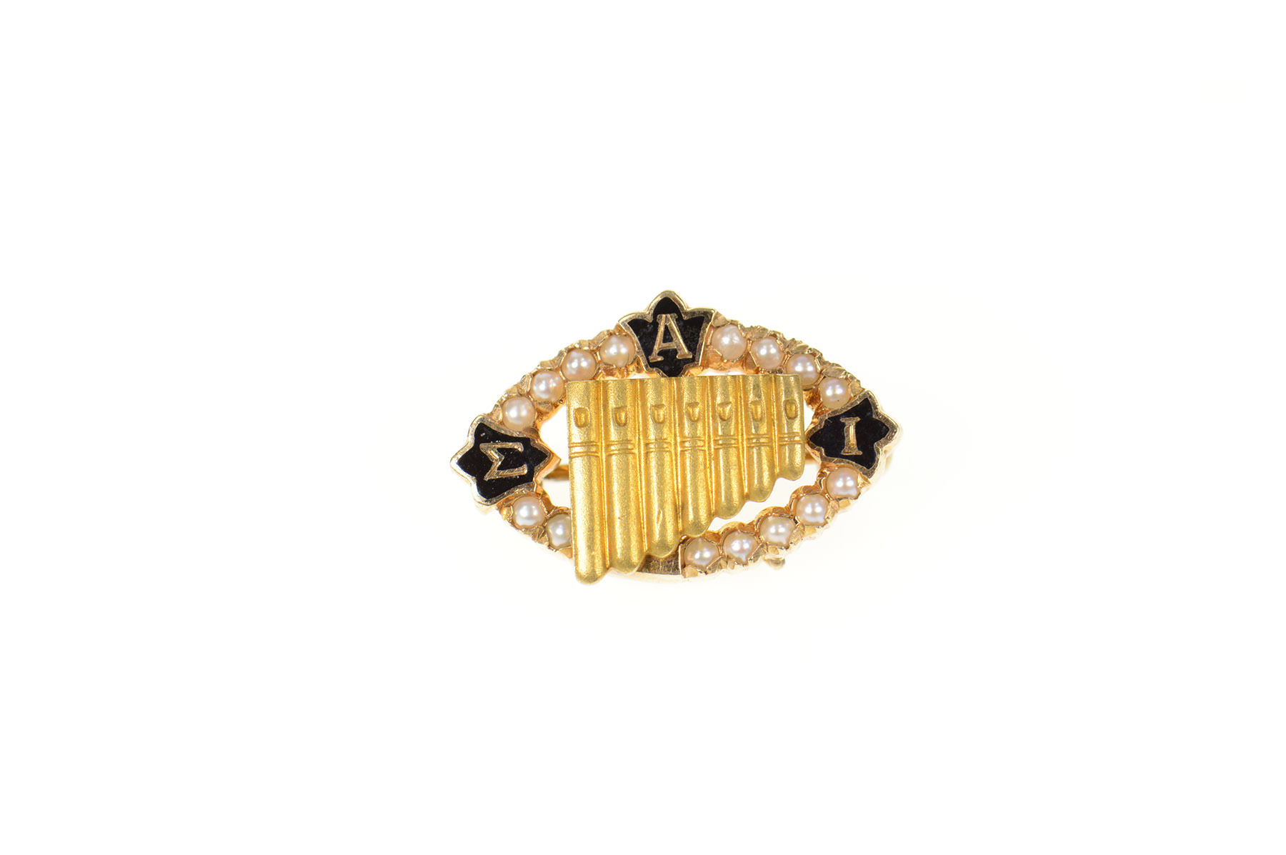 10K Sigma Alpha Iota International Music Fraternity Yellow Gold Pin ...