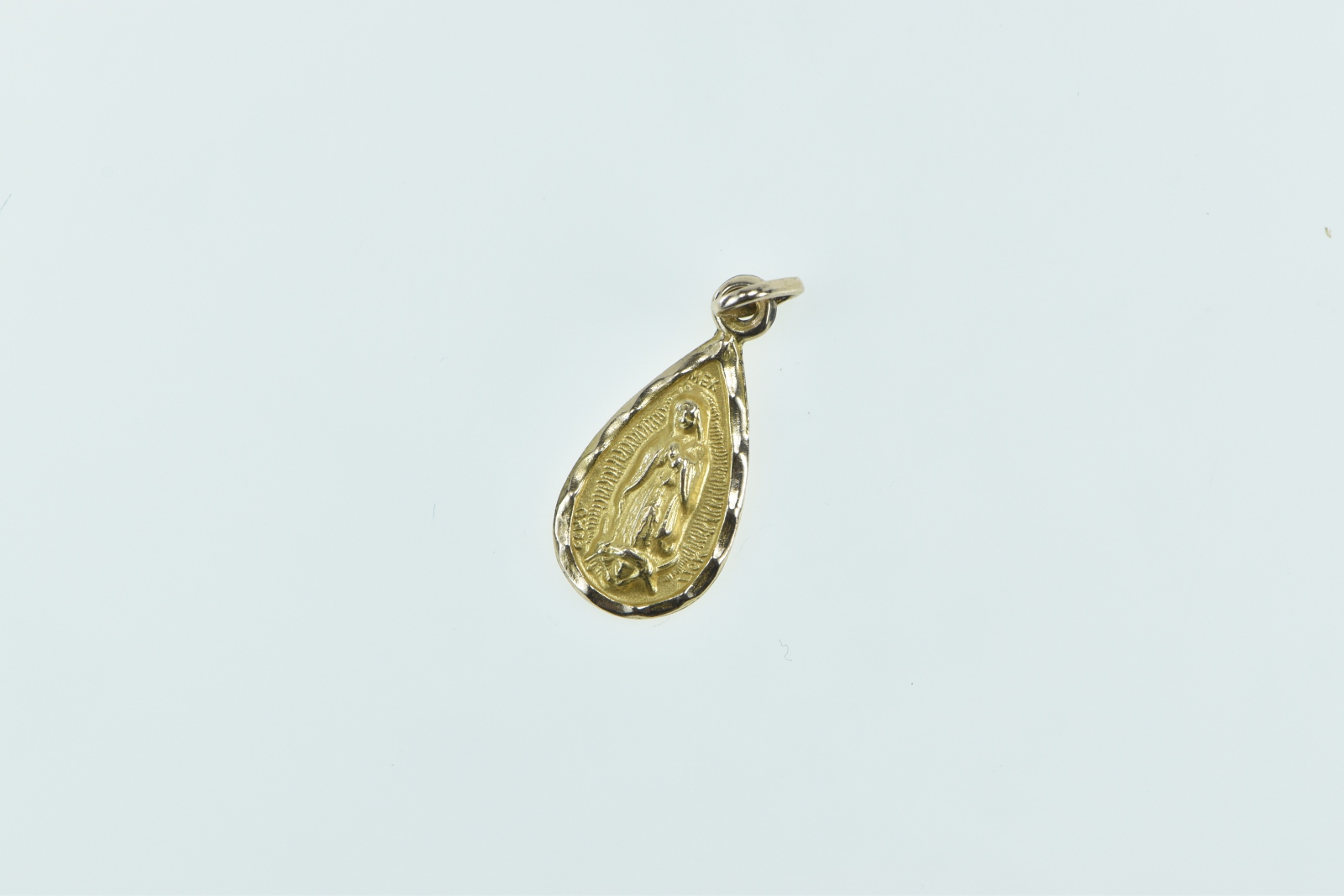 10K Virgin Mary Christian Faith Symbol Yellow Gold Charm/Pendant ...