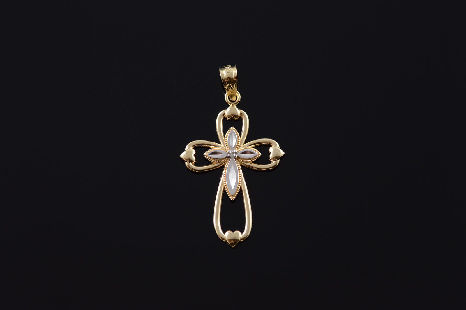 10K Whimsical Cross Yellow Gold Charm/Pendant | Property Room