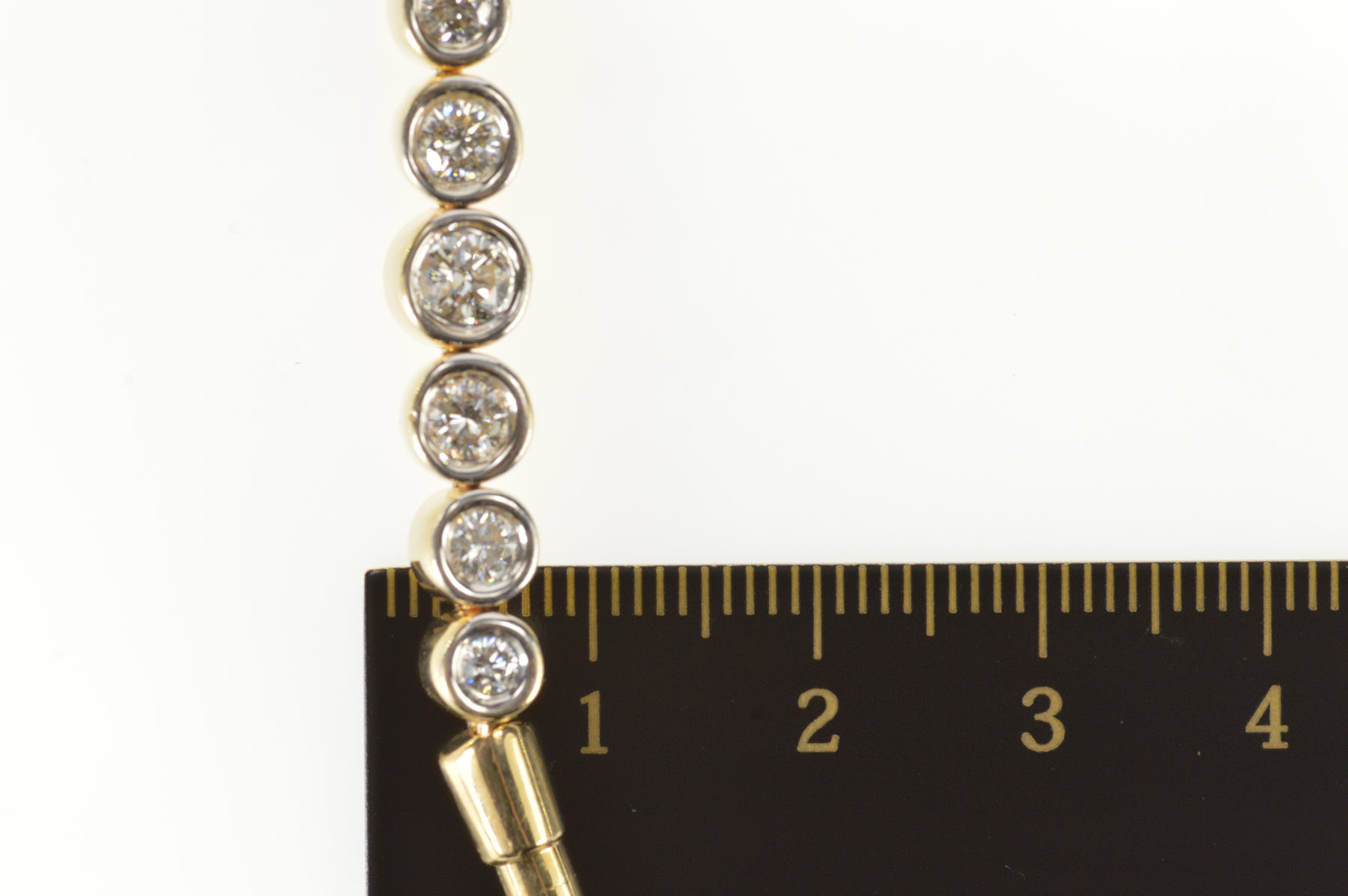 14K 1.04 Ctw Graduated Diamond Cocoon Chain Yellow Gold Necklace 17.5 ...