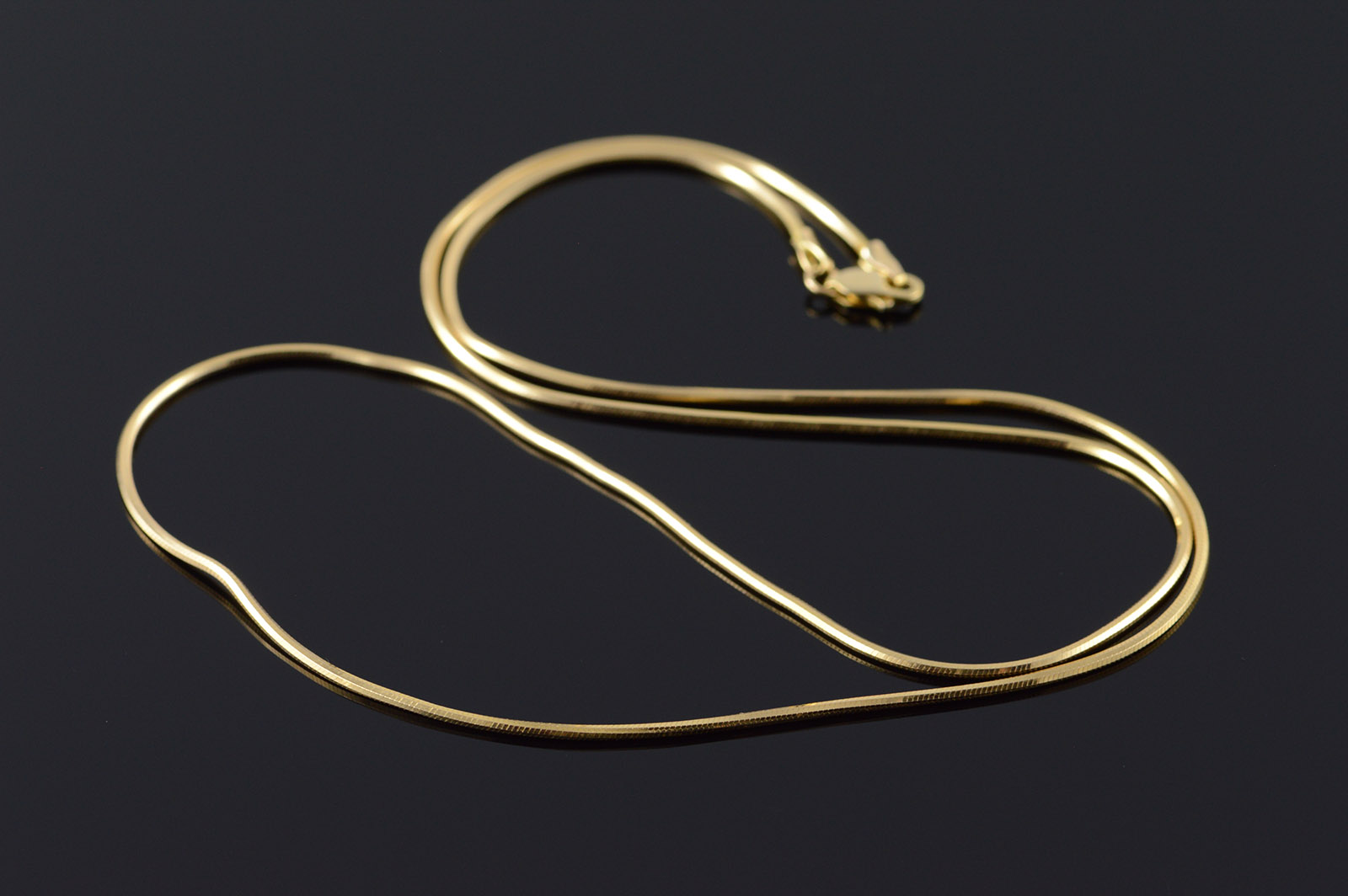 14K 1.2mm Snake Link Chain Yellow Gold Necklace 20" | Property Room