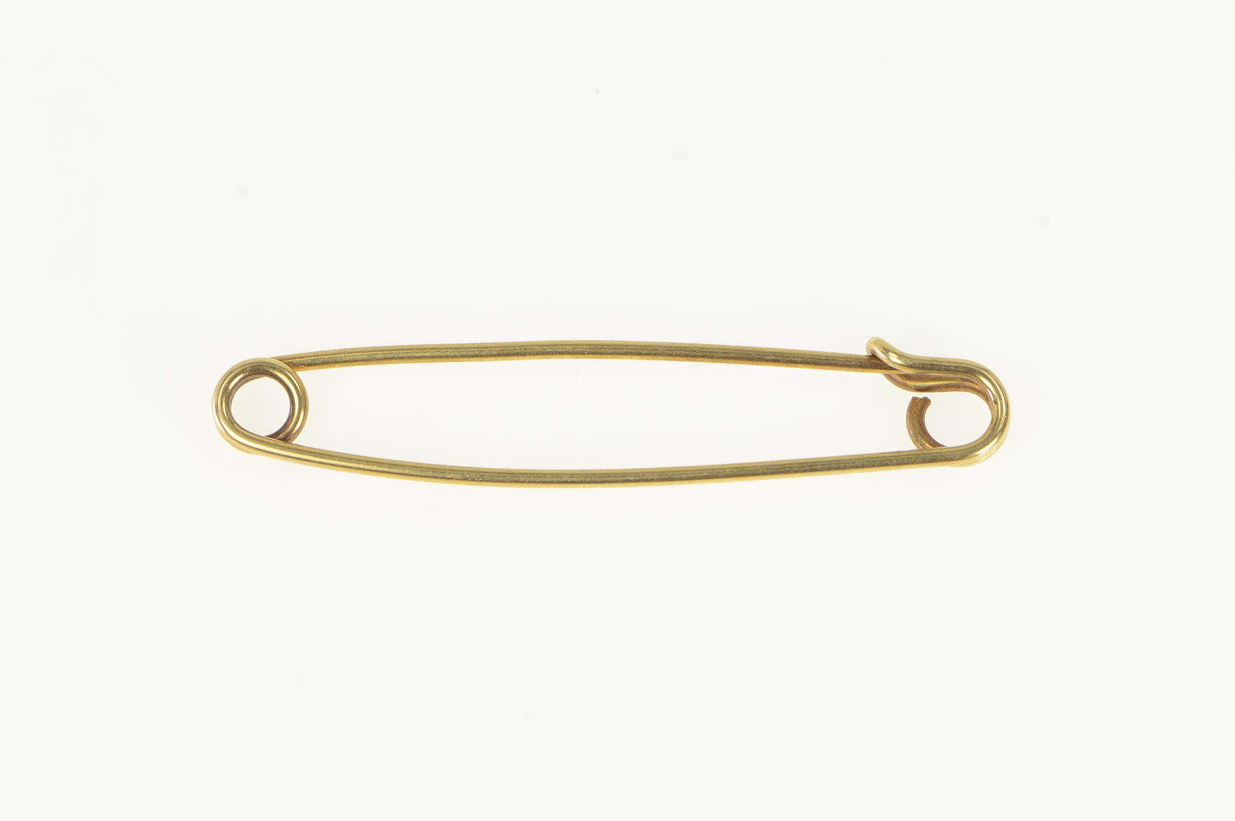 14K 1950's Classic Safety Diaper Pin Simple Yellow Gold Pin/Brooch ...