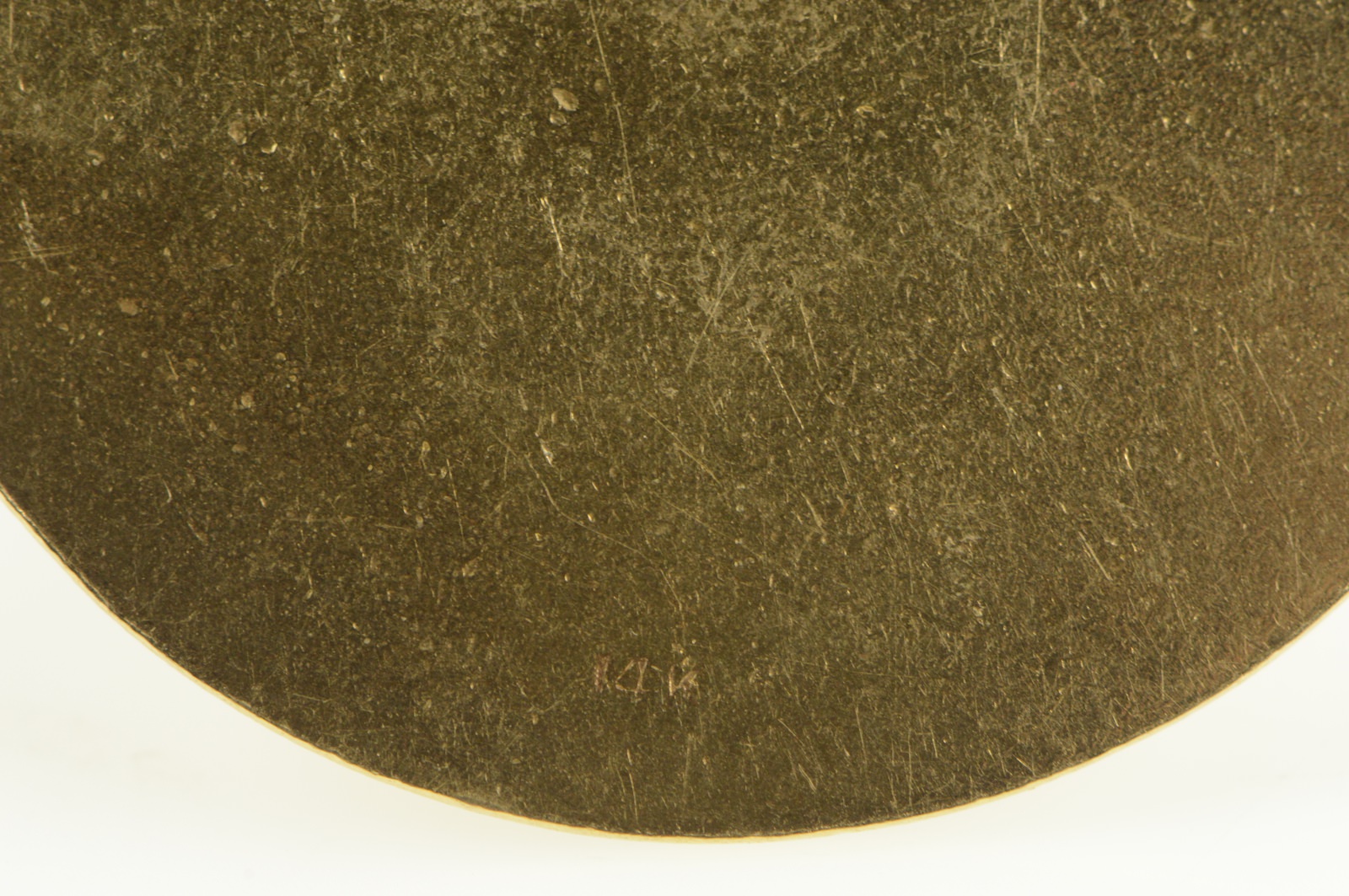 14K 1960's Ruby Sapphire Heart Music Note Yellow Gold Charm/Pendant ...